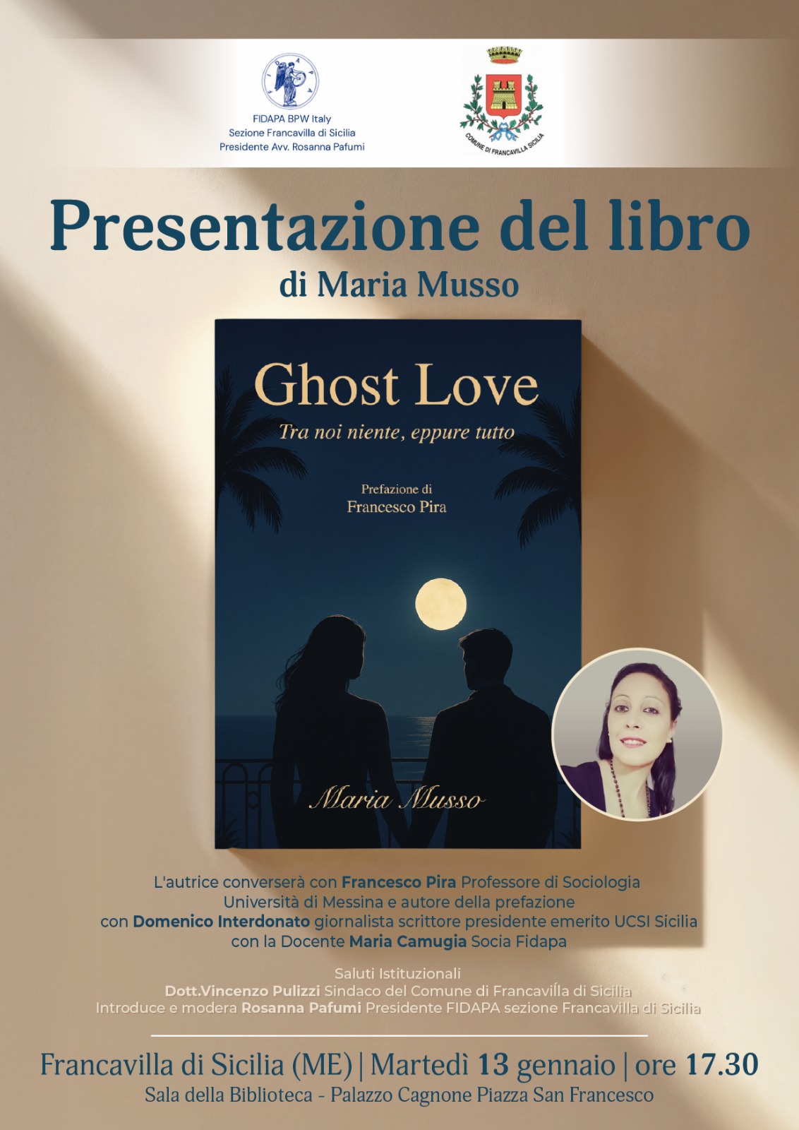 Il 13 gennaio la scrittrice e giornalista Maria Musso presenta il suo ...